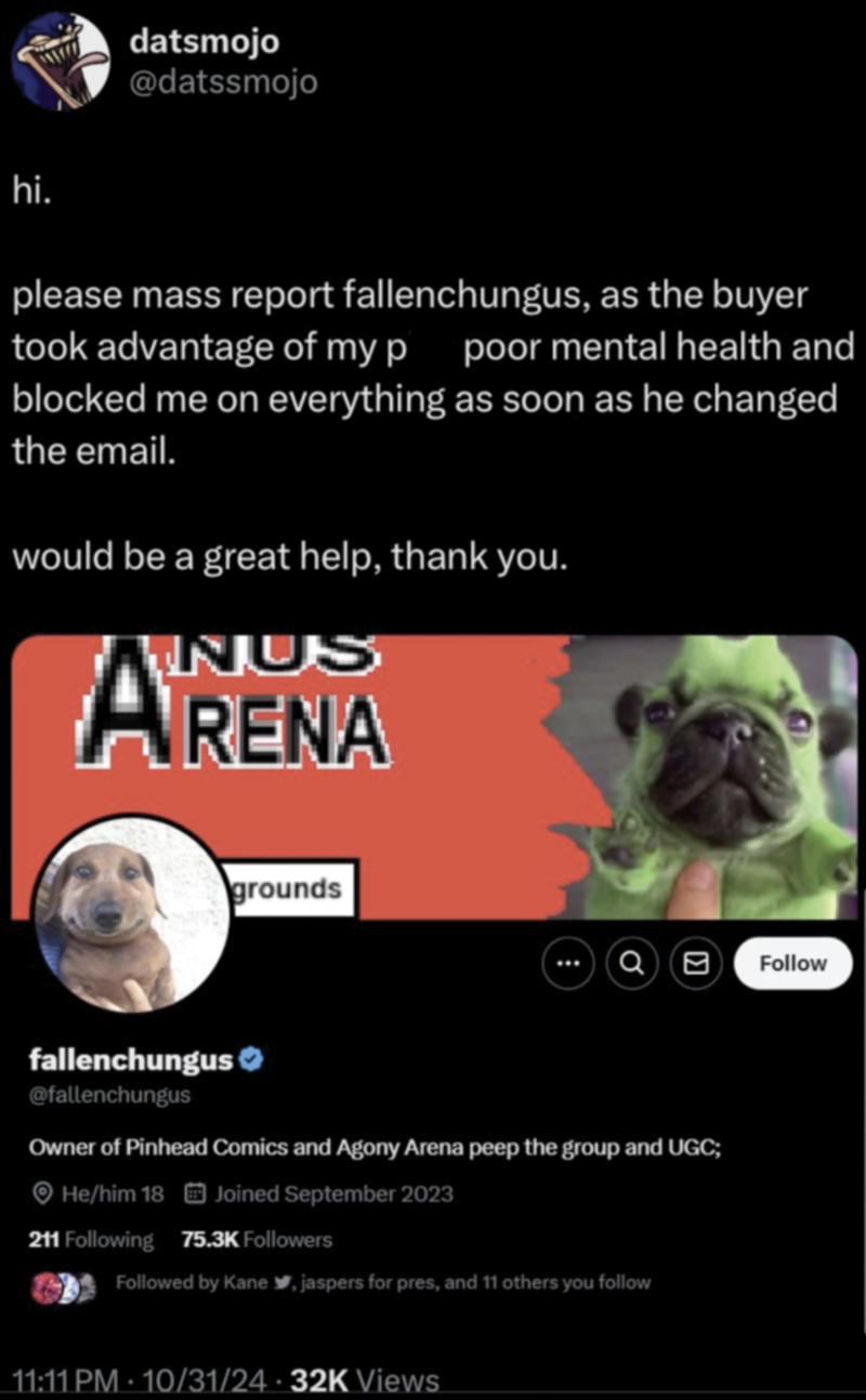 What's Up With Webcomic Artist FallenChungus Getting 'Scammed' Out Of His Accoun... | Know Your Meme